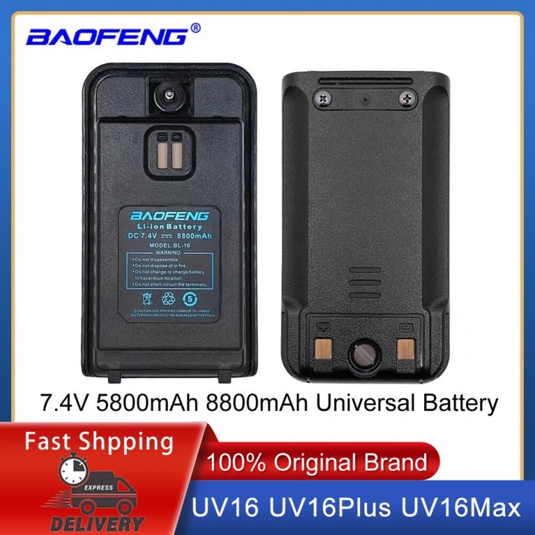 Baofeng UV16 Universal Battery 8800mAh Spare 5800mAh Rechargeable ...