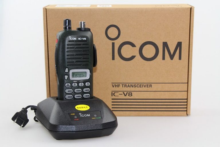 ICOM IC-V8 Portable VHF Marine Transceiver 5.5W Handheld Radio Walkie ...