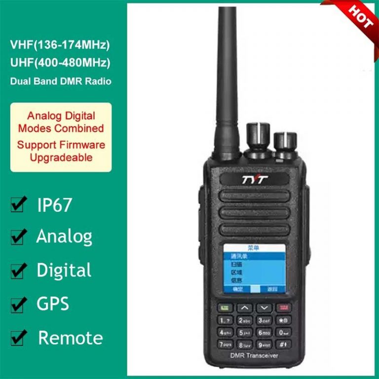 TYT MD-390 DMR walkie talkie waterproof Professional FM transceiver ...