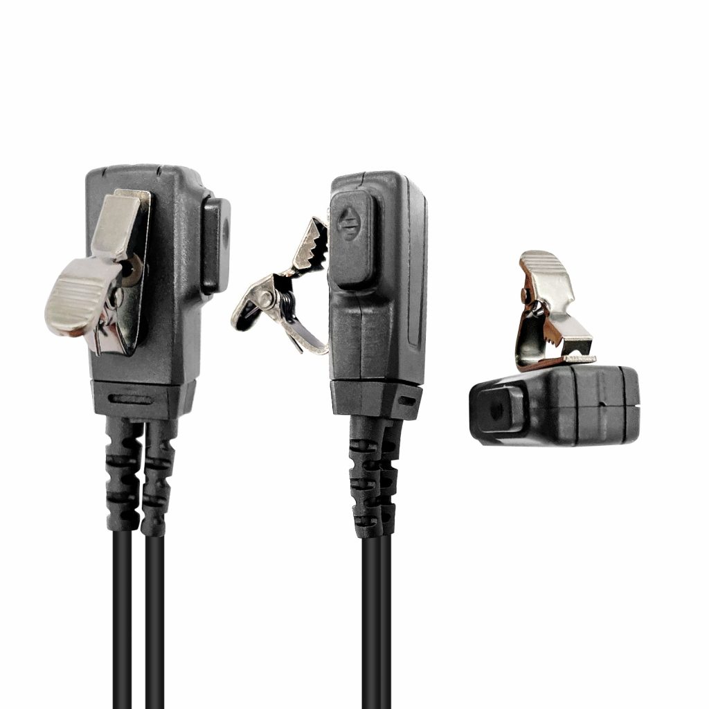 Acoustic PTT Earpiece Secret Agent Security Bodyguard Police 2 Pin ...
