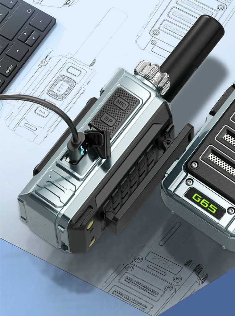 Alafone G65 Mini Walkie Talkie UHF 400-480 Mhz Fast Scan Copy Frequency ...