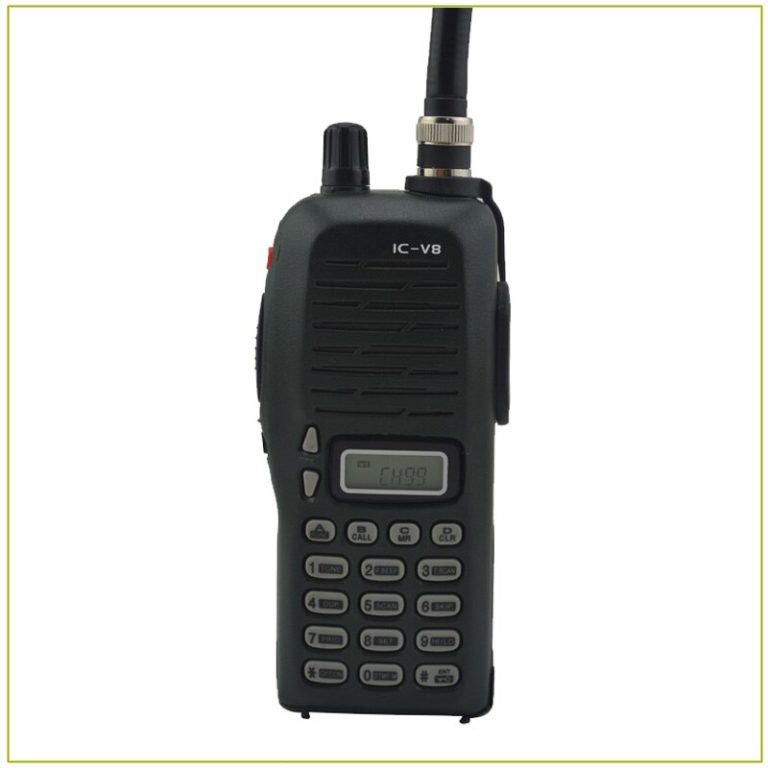 ICOM IC-V8 Marine Walkie Talkie VHF 136-174MHz 100 Channels Handheld Two Way Radio FM Transceiver