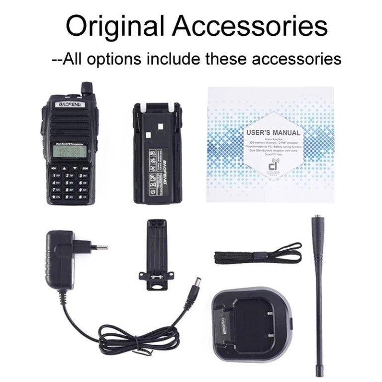 Baofeng UV-82 Walkie Talkie Dual Band Radio HF Transceiver High Power 8W 2 Way Long Distance Radio