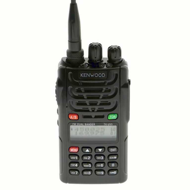 Kenwood TK-UV3 UHF VHF Dual Band Handheld Two Way Radio FM Transceiver ...